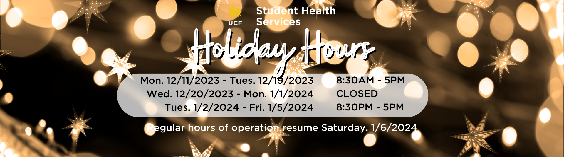 Student Health Services • UCF